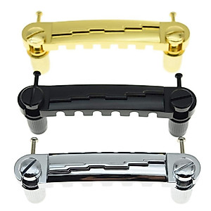 Dopro Chrome Electric Guitar Wrap Around Bridge Tailpiece for Les Paul LP Junior