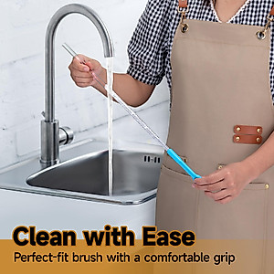 Mt.Jun 6-Pack Replacement Straws for Stanley 30/40 oz Tumbler, Premium Tritan Material, BPA Free & Food Grade, Includes a Cleaning Brush [Safeguarded by Protective Film for Hygiene, Remove Before Use]