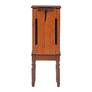 Powell Lightly Distressed "Deep Cherry" Jewelry Armoire
