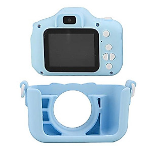 Goshyda 12MP Mini Children Camera,Digital Camera Toy,with Double Camera,Nice Gift,2.0in IPS Screen,Comfortable,Durable(Blue)