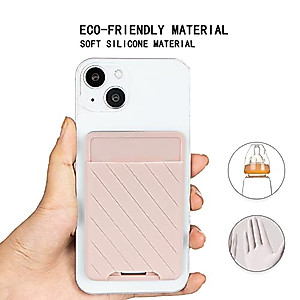 IMeetit Magnetic Card Wallet Holder with MagSafe- Slim Clip on The Back of The Phone, Compatible with iPhone 14 Pro Max/14 Pro/14/13 Pro Max/13 Pro/13/12 Pro Max/12 Pro/12 Magnetic wallet for iphone