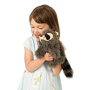 Folkmanis Baby Raccoon Hand Puppet, Gray, 1 EA