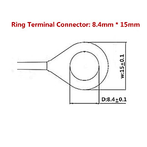 SAE Connector Ring Terminal Harness - 12FT SAE Plug to Ring Terminal Harness Assembly Cord 16AWG 2 Pin Quick Disconnect Battery Extension Cable with 15A for Car Motorcycle RVs Boats Solar Panel