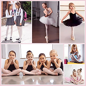 PAPPNTI Girls' Ultra Soft Pro Dance Tights Ballet Transition Daily Student Tights (Toddler/Little Kid/Big Kid) Pink 1 Pair M(5-7 Years)