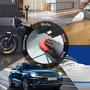 SPTA 10Pcs Foam Wax Applicator Pads, 4inch Hand Wax Pad(Red), Soft Car Detailing Sponges,Supreme Shine Pad, for Car Cleaning, for Car Detail Cleaning, Waxing pad