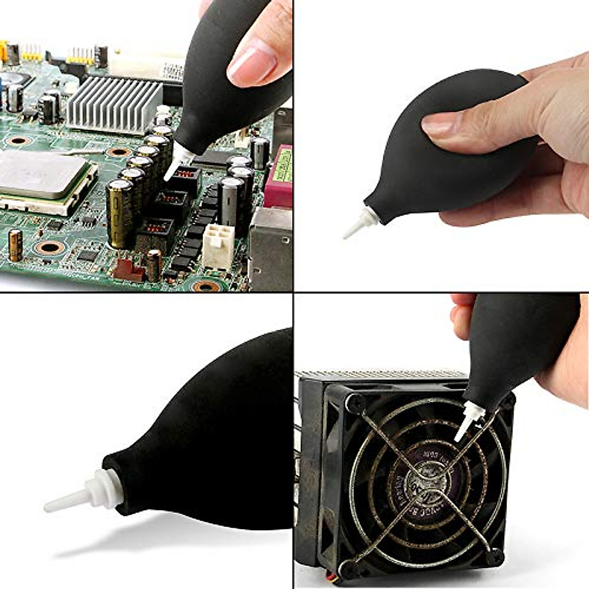 ChgImposs Mini Air Dust Blower, Rubber Ball Pump Cleaner Circuits Clean Tool with Metal Nozzle for Cell Phone, Tablet, Camera Lens, Keyboard