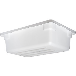 Carlisle FoodService Products Storplus Food Storage Container with Stackable Design for Catering, Buffets, Restaurants, Polyethylene (Pe), 3.5 Gallon, White, (Pack of 6)