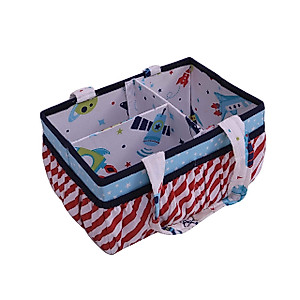 Bacati Space Multicolor Nursery/Kids Room Storage (Nursery Storage Caddy)