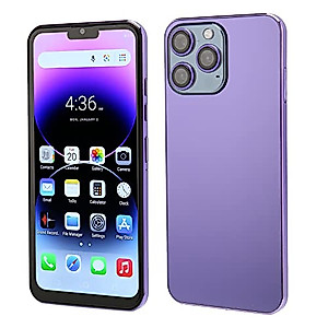 Qinlorgo Smartphone, Dark 3 Card Slots 6.53 Inch 8GB RAM 64GB ROM Unlocked for Business (US Plug)