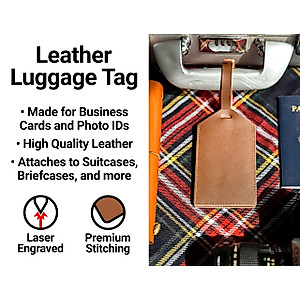 Personalized Customizable Nascar #24 William Byron Leather Luggage Tag Engraved with Custom Name