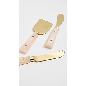 Tizo Design Women's 3-pc Cheese Set White, White, One Size