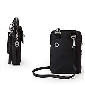 Baggallini womens Lima Rfid Mini Bag Convertible Cross Body, Black, One Size US