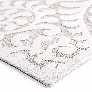 My Texas House by Orian Bluebonnets Area Rug, 1'11" x 7'6", Natural Driftwood