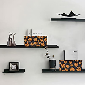 Orange Basketball Balls Storage Basket Felt Storage Bin Collapsible Towel Storage Toy Storage Box Organizer for Kids Bedroom Magazine