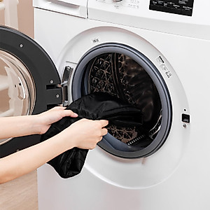 Sunolga 34 Inches Waterproof Under Door Draft Stopper Filled with Glass Beads & Cotton, Removable Machine Washable 2 lb Sound Proof Door Draft Blocker for Door & Window, Black