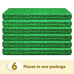 6 Panels Green Backdrop Curtains 2FTx8FT Glitter Green Party Backdrop for Baby Shower Photography Stage Wedding Party Stage Decorations