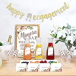 Happy Engagement Banner - Engagement Party Decorations Sign,engaged Party Decoration,wedding Engagement Banners, Wedding Shower Bride to Be Decorations,