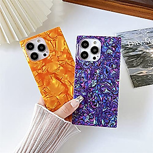 Cocomii Square Case Compatible with iPhone 13 Pro - Slim, Glossy, Opalescent Pearl, Iridescent Glitter, Easy to Hold, Anti-Scratch, Shockproof (Abalone)