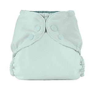 Esembly Cloth Diaper Outer, Swim Diaper, Waterproof Cloth Diaper Cover, Leak-Proof and Breathable Layer Over Prefolds, Flats or Fitteds, Reusable Diaper with Snap Closure - Size 1 (7-17lbs), Mist