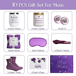 Mothers Day Gifts for Mom,Wine Tumbler For Mom From Daughter,Son,Kids,Gifts for Mom with Blanket for Birthday,Christmas Gift Basket for Mother-in-law with Tumbler,New Mom Gifts for Wife from Husband