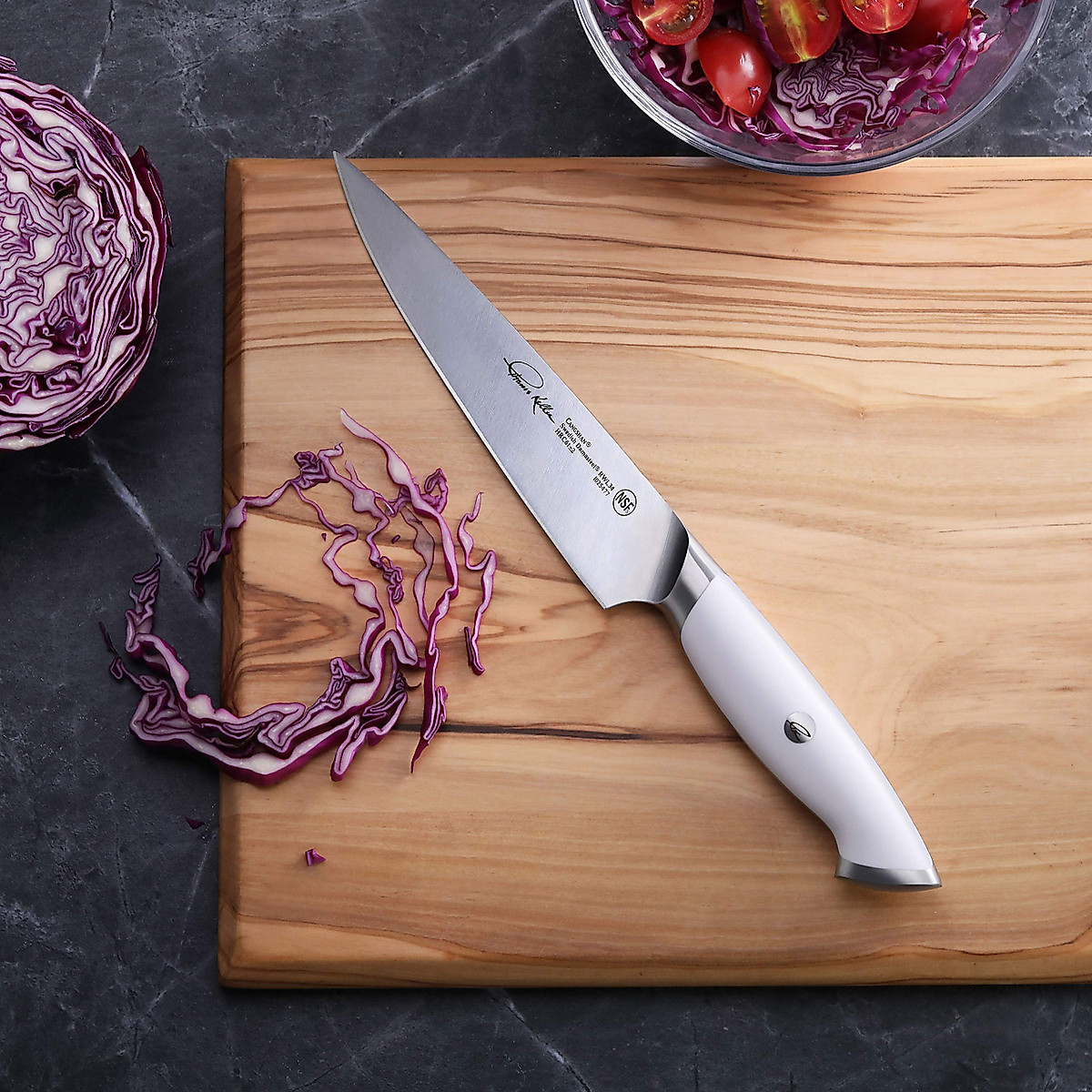 Cangshan Thomas Keller Signature Collection Swedish Powder Steel Forged, 7-Inch Utility Knife, White