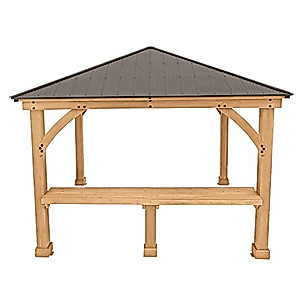 Yardistry 12' Meridian Wood Counter