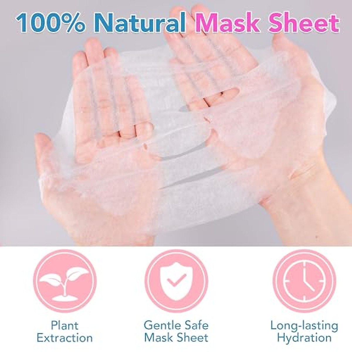 24Pack Collagen Essence Sheet Facial Masks, Face Masks Skincare, Hydrating Face Masks, Moisturizing and Soothing, Natural Skin Care Spa Face Mask, For All Skin Types