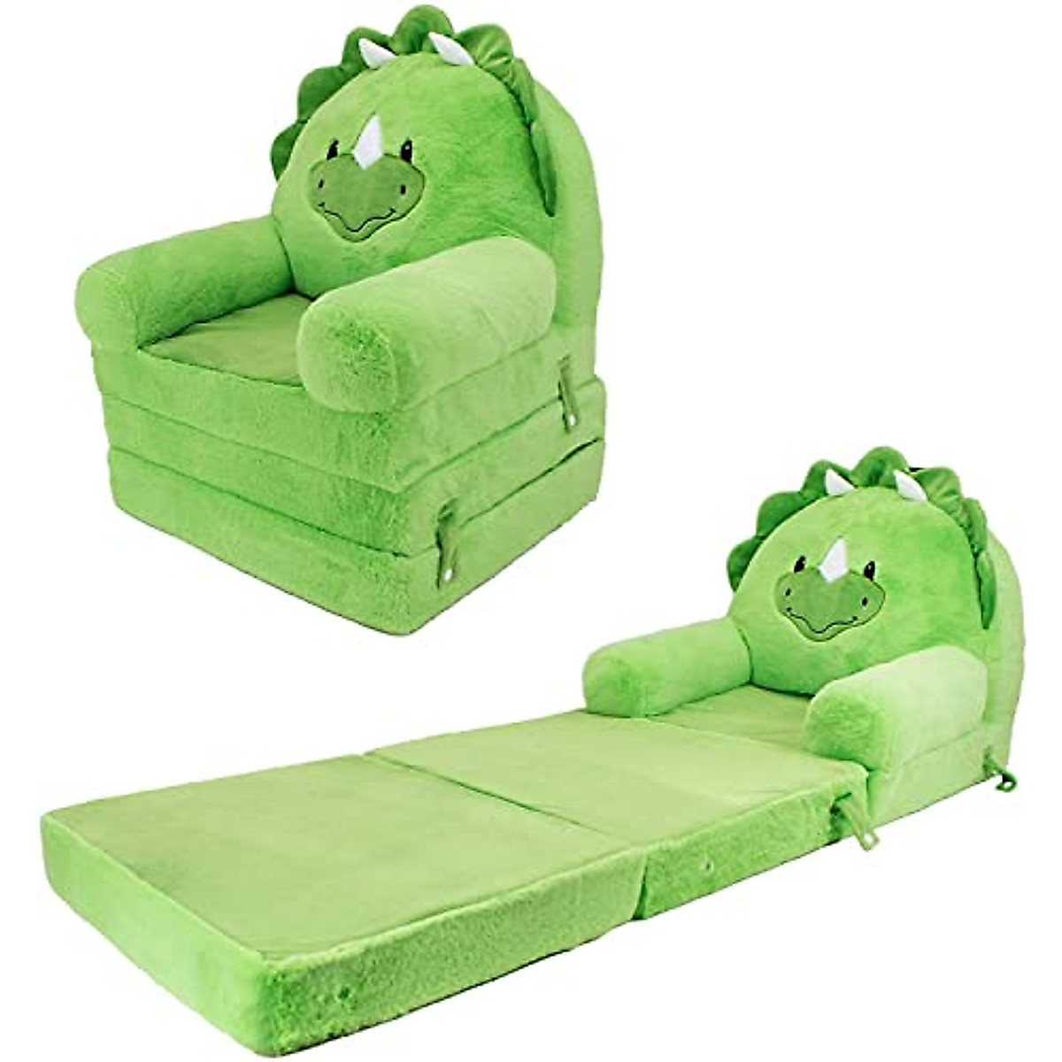 Soft Landing - Elite Seats - Premium Character Sofa Seat & Transformable Fold-Out Lounger with Carrying Handle – Dino