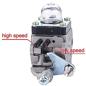 Hipa C1U-K54A Carburetor for Mantis Tiller 7210 7222 7222E 7222M 7225 7230 7234 7240 7920 7921 7924 7925 7228 Cultivator C1U-K82 Maintenance Kit
