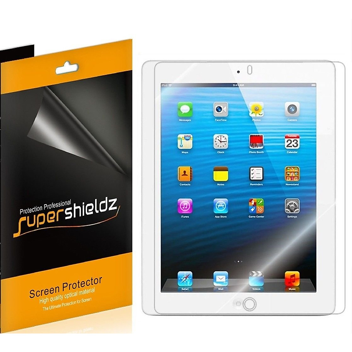 Supershieldz (3 Pack) Designed for Apple iPad 4, 3 and 2 Generation Screen Protector, High Definition Clear Shield (PET)
