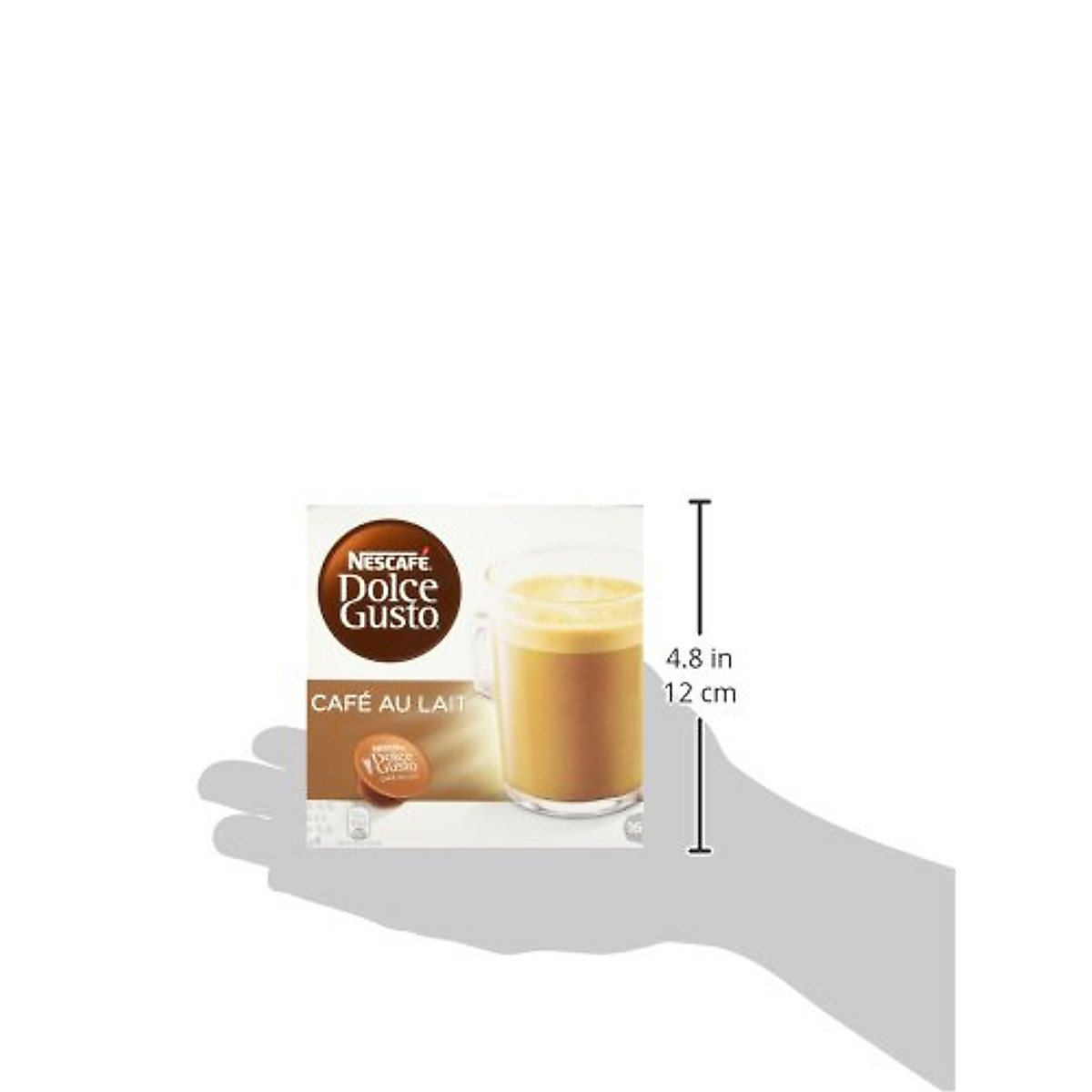 Dolce Gusto Nescafe Coffee Pods, Cafe Au Lait, 16 Count, Pack of 3