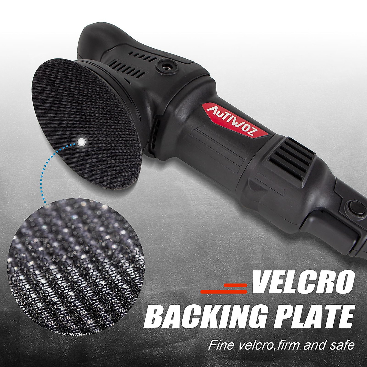 AUTIWOZ Car Buffer Polisher - 920W 5-inch Dual Action Polisher for Car Detailing, Random Orbital Polisher Waxer Kit with Detachable Handle & 6 Polishing Pads, 6 Variable Speeds 2800-5800RPM for Polish