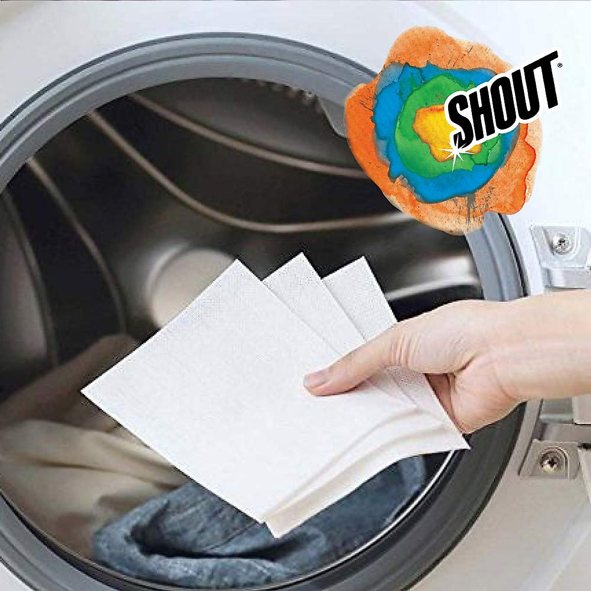 Shout Advanced Stain Remover Brush, Ultra Concentrated Gel with Built-in Scrubber Brush for Deep Set-In Stains, 8.7 Oz