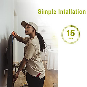 TV Wall Mount Bracket Low Profile Fixed for 13-43 Inch LED, LCD and Plasma TVs Flat Screen, Universal TV Monitor Mount Fits 8" Wood Studs VESA 200x200mm by Nuyoah