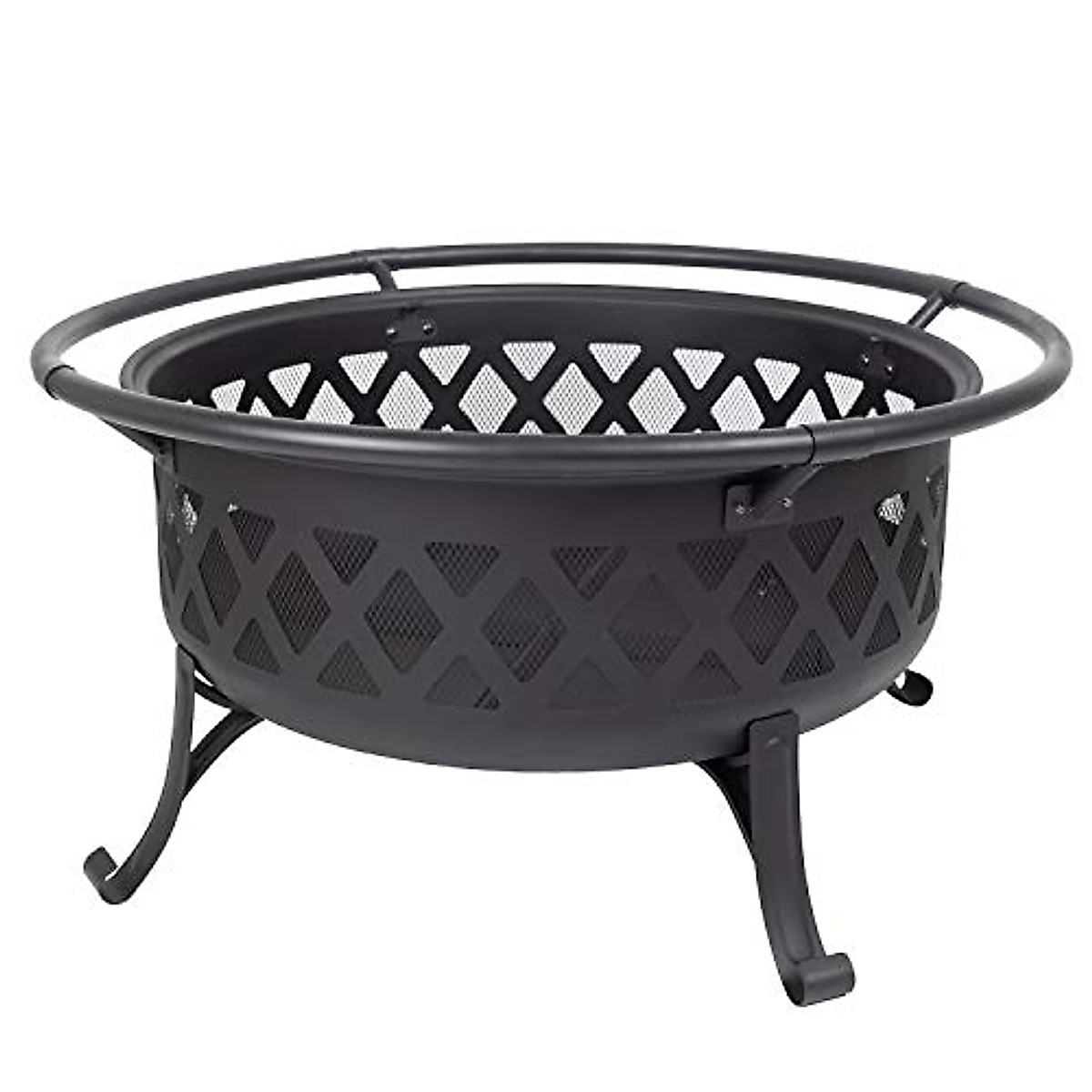 Pleasant Hearth OFW888R fire Pit, Black