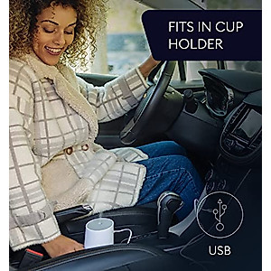 GENIANI Portable Small Cool Mist Humidifiers 250ML - USB Desktop Humidifier for Plants, Office, Car, Baby Room with Auto Shut Off & Night Light - Quiet Mini Humidifier (White)