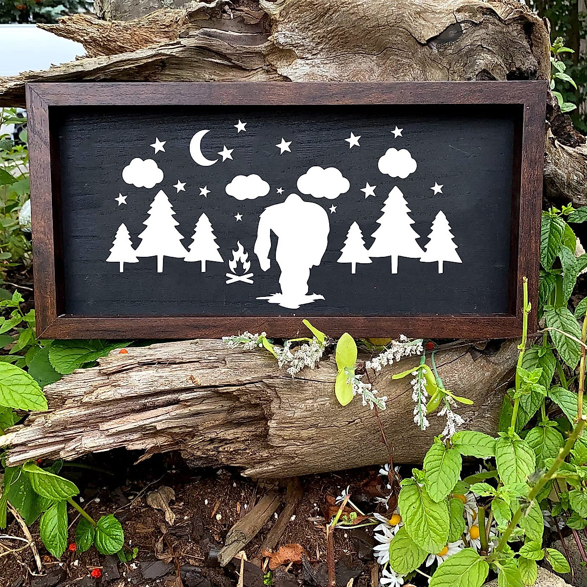 CINPIUK 8PCS Bigfoot Stencils Painting on Wood, Reusable Sasquatch Templates for Christmas Home Decor DIY Art Crafts, Assorted Sizes