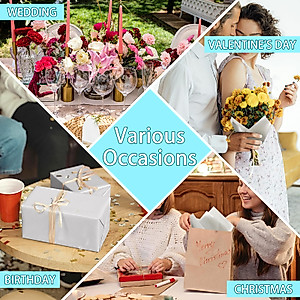 VOKOY 160 Sheets 15" x 20" Silver Tissue Paper, Large Metallic Wrapping Tissue Paper Bulk Tissue Paper for Clothes Textiles Linens Storage Gift Bags Halloween Thanksgiving Christmas