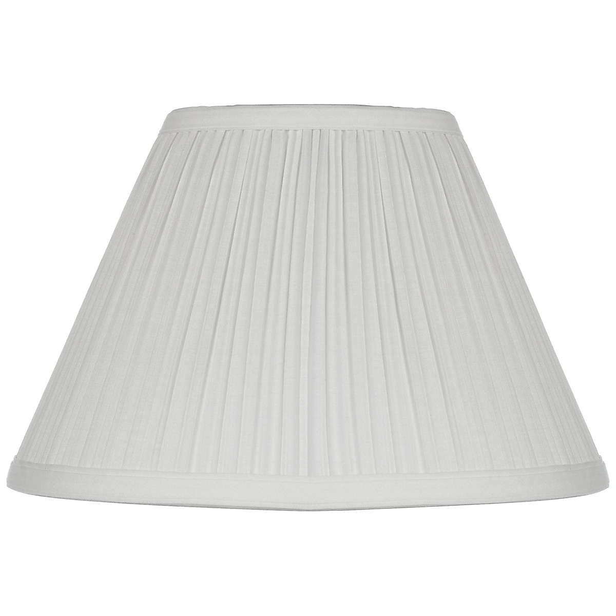 Antique White Small Empire Mushroom Pleated Lamp Shade 5" Top x 11" Bottom x 7.5" High (Clip-On) Replacement - Springcrest