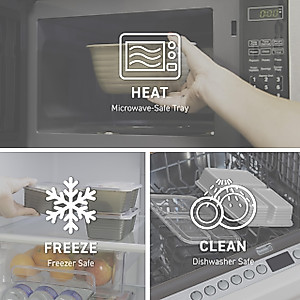 Bentgo® Prep 60-Piece Variety Meal Prep Kit - Reusable Food Containers 1-Compartment Trays, Prep Bowls, & Snack Boxes for Healthy Eating - Microwave, Freezer, & Dishwasher Safe (Rich Shades)