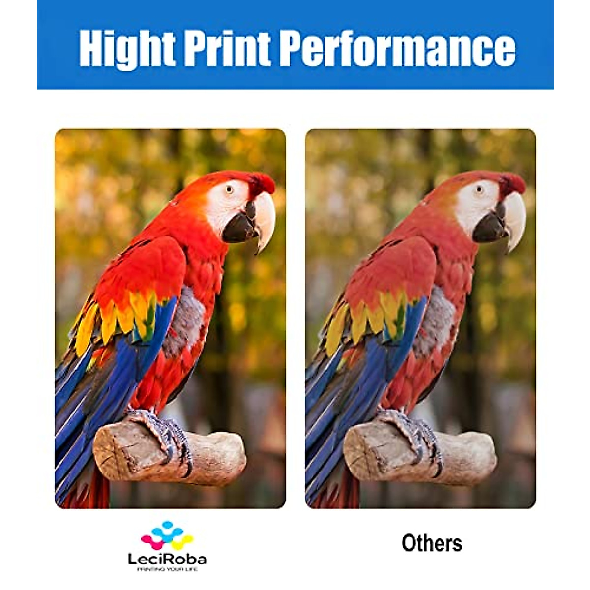 LeciRoba Compatible for HP Deskjet 3755 Ink Cartridges High Yield Remanufactured HP 65XL Ink Cartridges Replacement for HP DeskJet 2600 3700 Series Envy 5000 Series AMP 100 Series Printer (2-Pack)