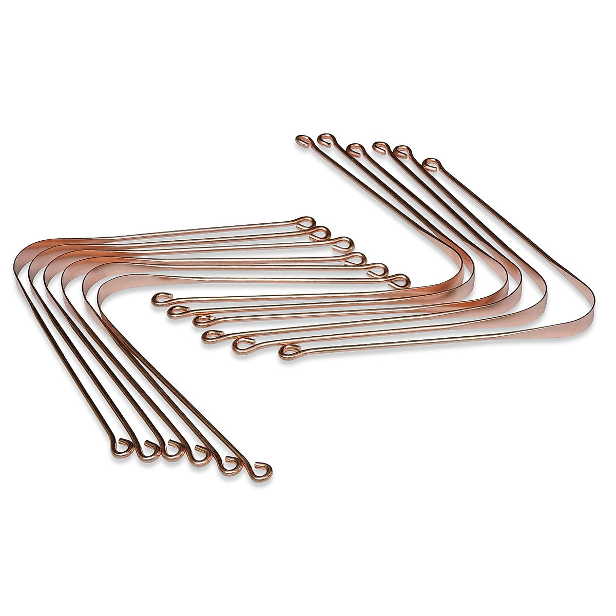 Pure Copper Tongue Cleaner, Set of 12, for Bad Breath Treatment Naturally