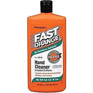 Permatex 23116 Fast Orange Smooth Lotion Hand Cleaner, 15 oz. Squeeze Bottle
