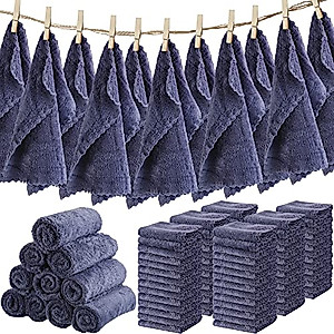 150 Pcs Microfiber Washcloths Towels Bulk 12 x 12 Inch Soft Absorbent Washcloths Set Coral Velvet Towels Face Wash Cloth Quick Drying Face Towels Spa Facial Wash Clothes Washcloths For Bath Spa