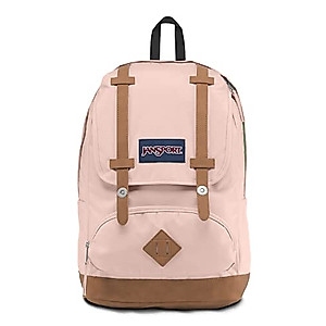 JanSport Cortlandt Laptop Backpack, Misty Rose, 15” Laptop Sleeve-Synthetic Leather Shoulder Computer Bag with Large Compartment, Padded Straps-Book Rucksack for Men, Women