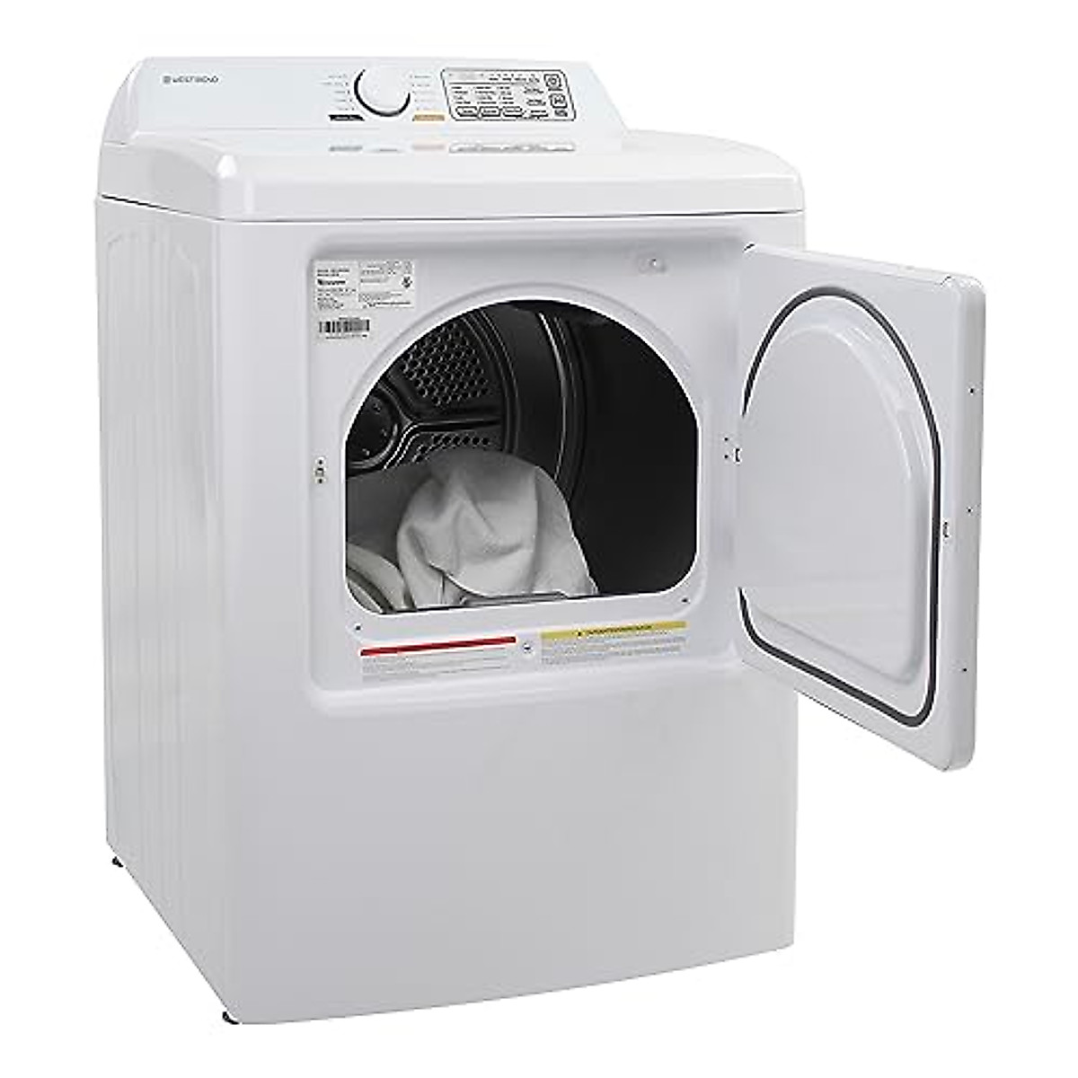 West Bend Clothes Dryer Front Load Electric, 6.7-Cu.Ft, White