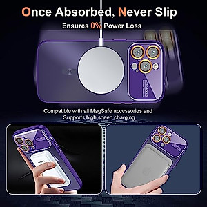 sheheme Magnetic for iPhone 14 Pro Max Case with MaSafe Full Camera Lens Protector [Military Grade Drop Tested] Scratch Resistant Matte Slim Cover Case for iPhone 14 Pro Max Phone Case 6.7"