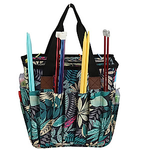 Gcroet Yarn Bag Knitting Tote Wool Storage Portable for Carrying Projects Crochet Hooks Knitting Needles Yarn Tote Bag,Knitting Bag,Yarn Bag,Wool Storage Bag,Yarn Storage Bag