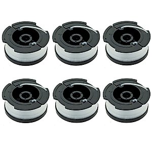 LBK 0.065" Spool for BLACK+DECKER String Trimmers ( Replacement Autofeed Spool) , compatible with BLACK+DECKER AF-100 , 6-Pack