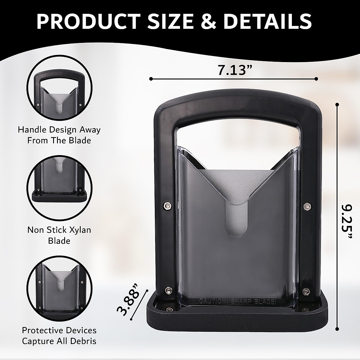 ISOKO Bagel Slicer - Premium Stainless Steel Bagel cutter, with Smooth Guillotine and Non-Slip Silicone Base for Perfect Slices Every Time for the better bagel experience. Black